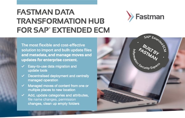 Fastman Data Transformation Hub For SAP Extended ECM